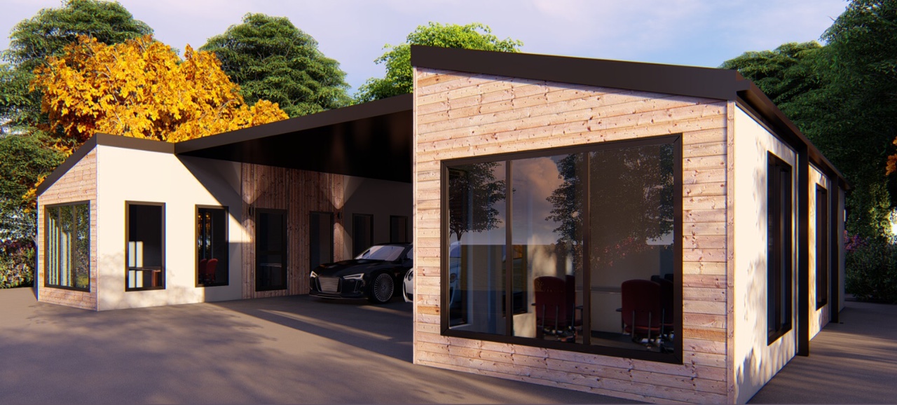 Portable Cabins for Car Showroom Office Complex | Elite Cabins ...